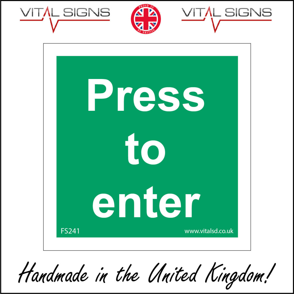 (100 x 100mm - 4 x 4, Sticker / Sav - White Background) FS241 Press To ...