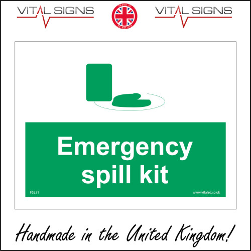 (200 x 150mm - 8 x 6, 10mm Extra Heavy Duty Foamex Foamboard) FS231 Emergency Spill Kit Clean Up ...