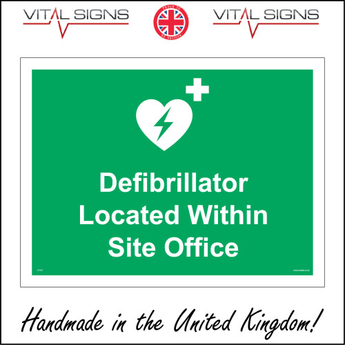 (150 x 100mm - 6 x 4, Dibond / Composite Aluminium) FS191 Defibrillator ...