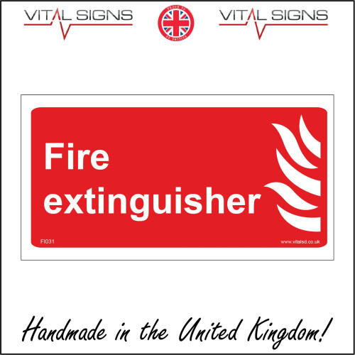 (600 x 300mm - 24 x 12, Sticker / Sav - White Background) FI031 Fire ...