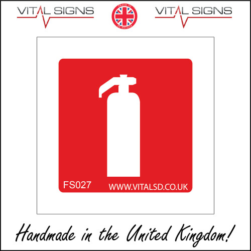 (200 x 200mm - 8 x 8, 1mm Pvc Foamex) FI027 Fire Extinguisher SIGN ...