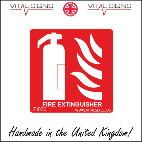 (1200 x 1200mm - 47 x 47, 1mm Pvc Foamex) FI030 Fire Extinguisher SIGN ...