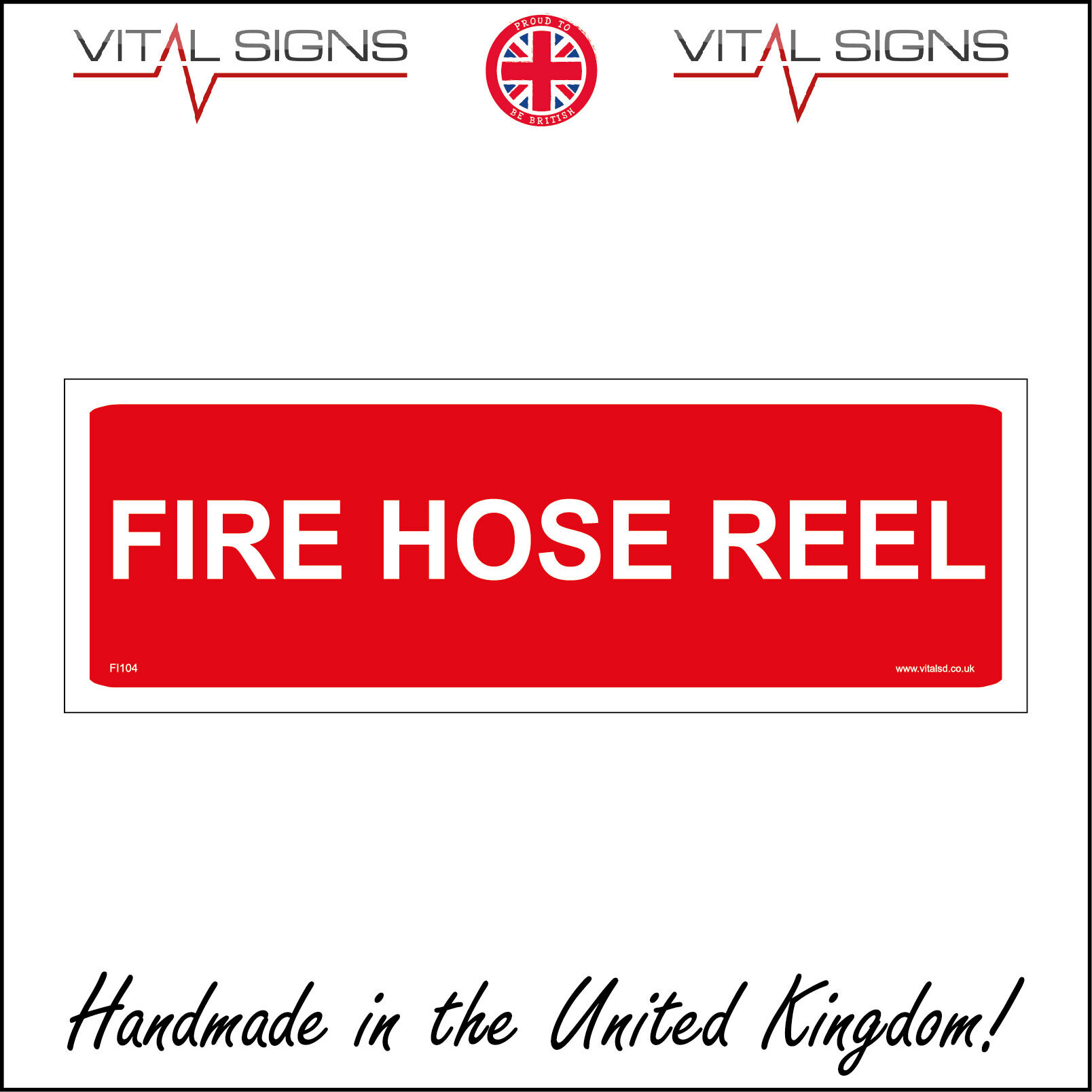 (150 x 50mm - 6 x 2, 5mm Heavy Duty Foamex Foamboard) FI104 Fire Hose ...