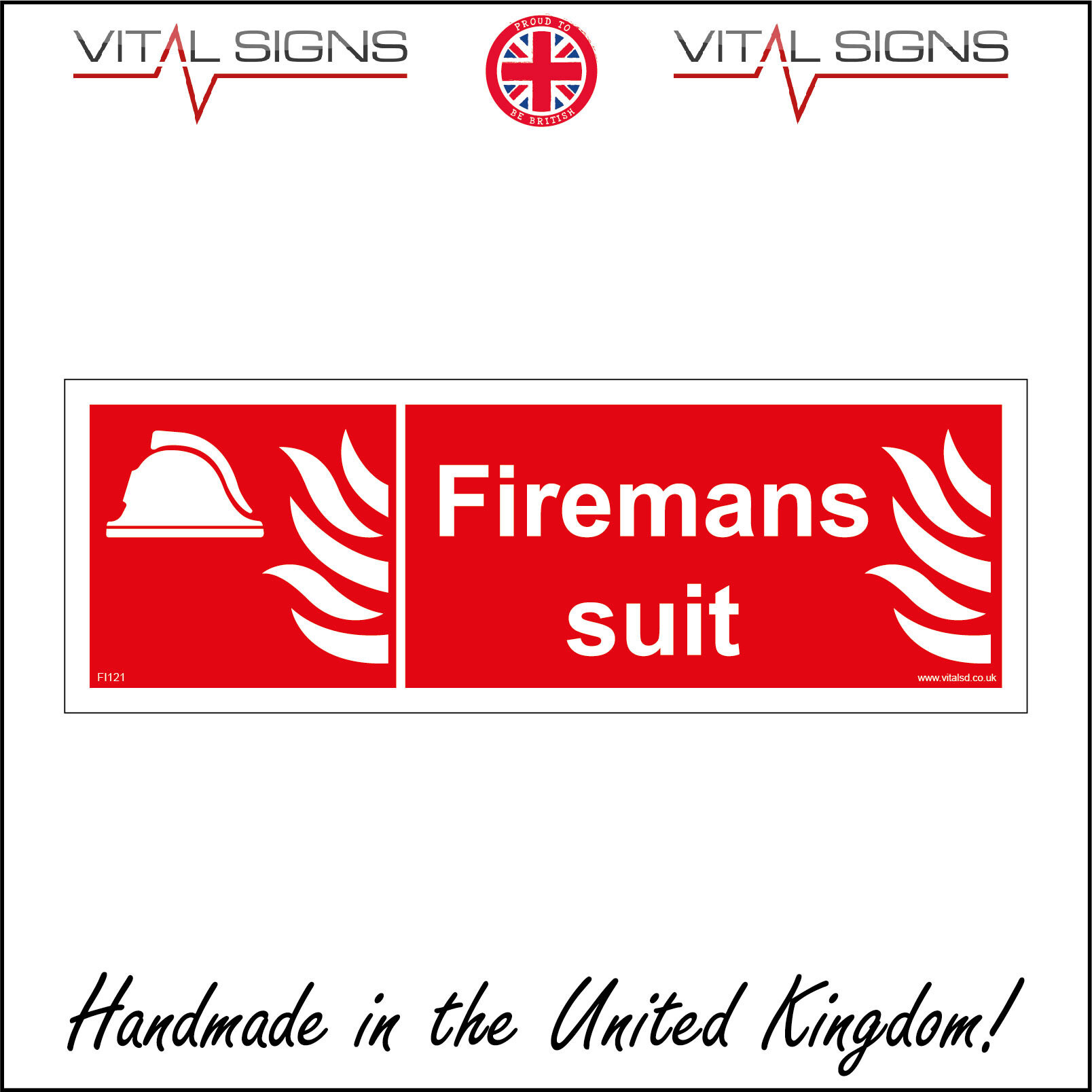 (450 x 150mm - 18 x 6, Sticker / Sav - White Background) FI121 Firemans ...