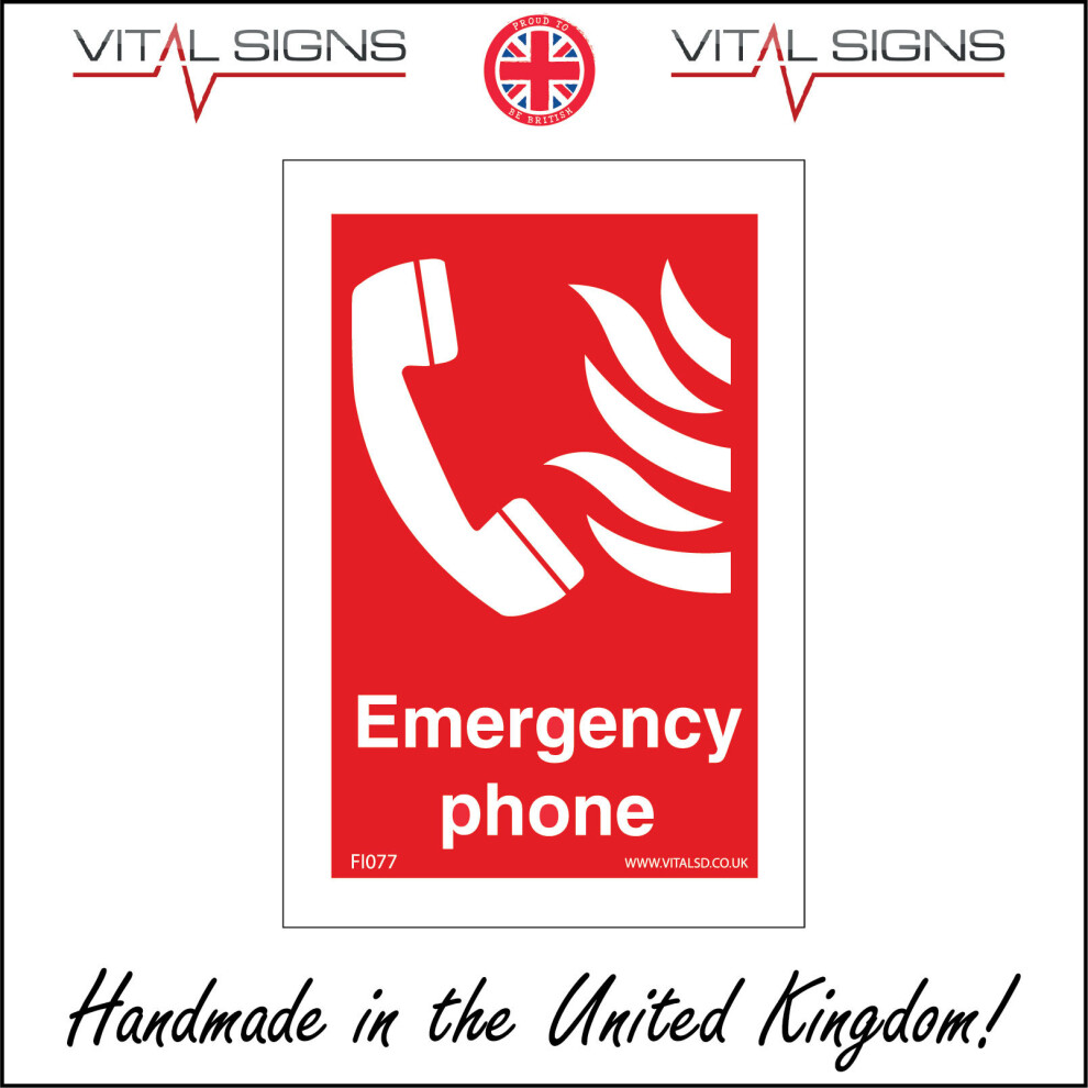 (100 x 150mm - 4 x 6, Sticker / Sav - White Background) FI077 Emergency ...