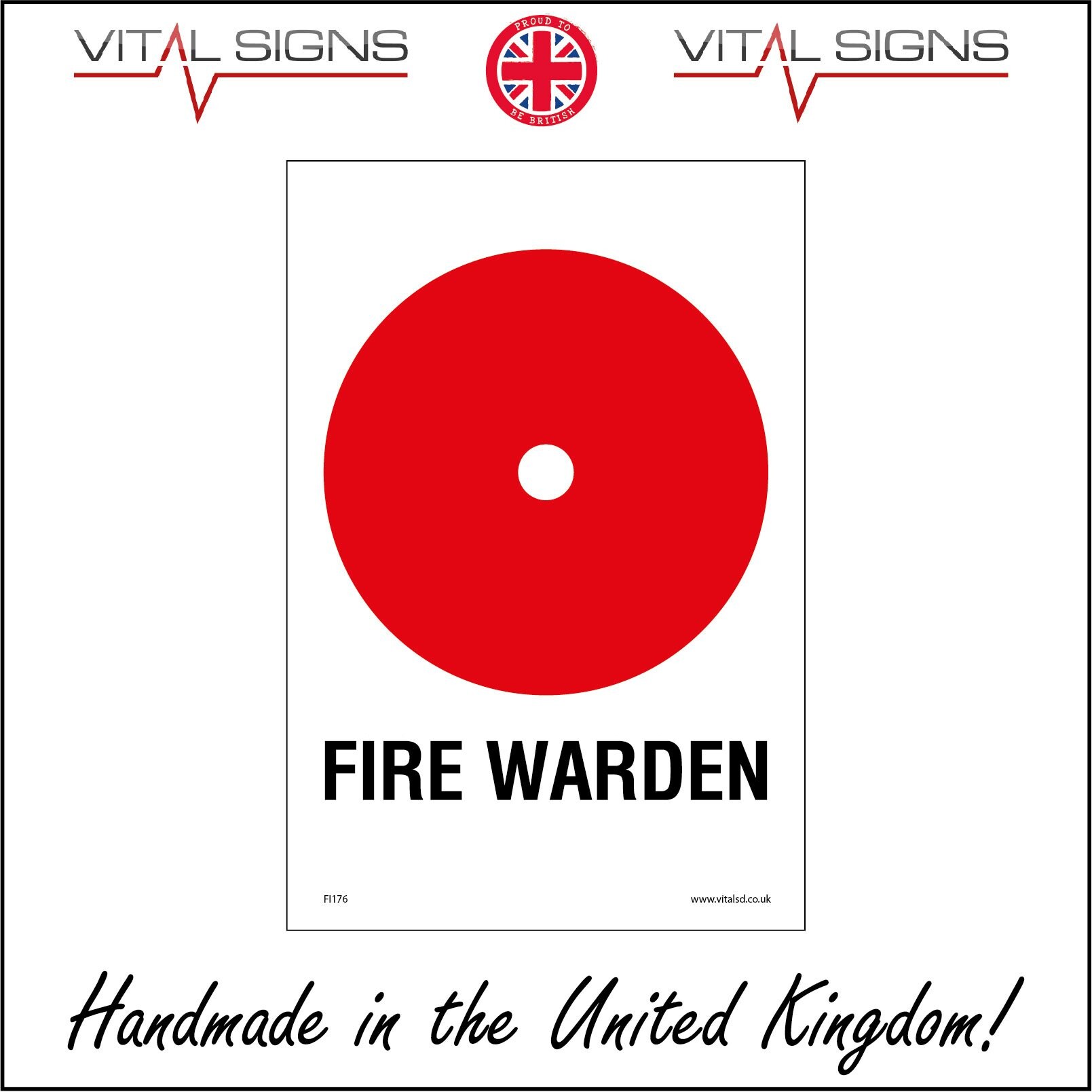 (150 x 200mm - 6 x 8, 3mm Standard Foamex Foamboard) FI176 Fire Warden ...