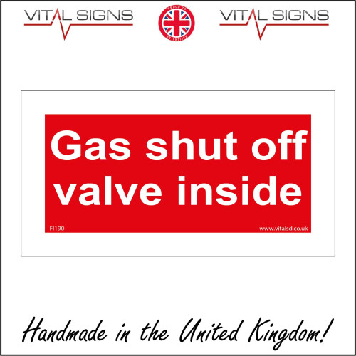 (200 x 100mm - 8 x 4, Magnetic - Vehicle Grade) FI190 Gas Shut Off ...