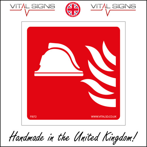 (600 x 600mm - 24 x 24, Sticker / Sav - White Background) FI072 Fire ...