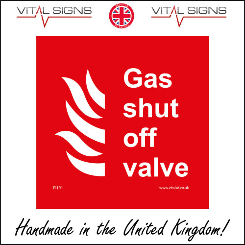 FI191 Gas Shut Off Valve Fire Alert Warning Safety Switch Off Isolation ...
