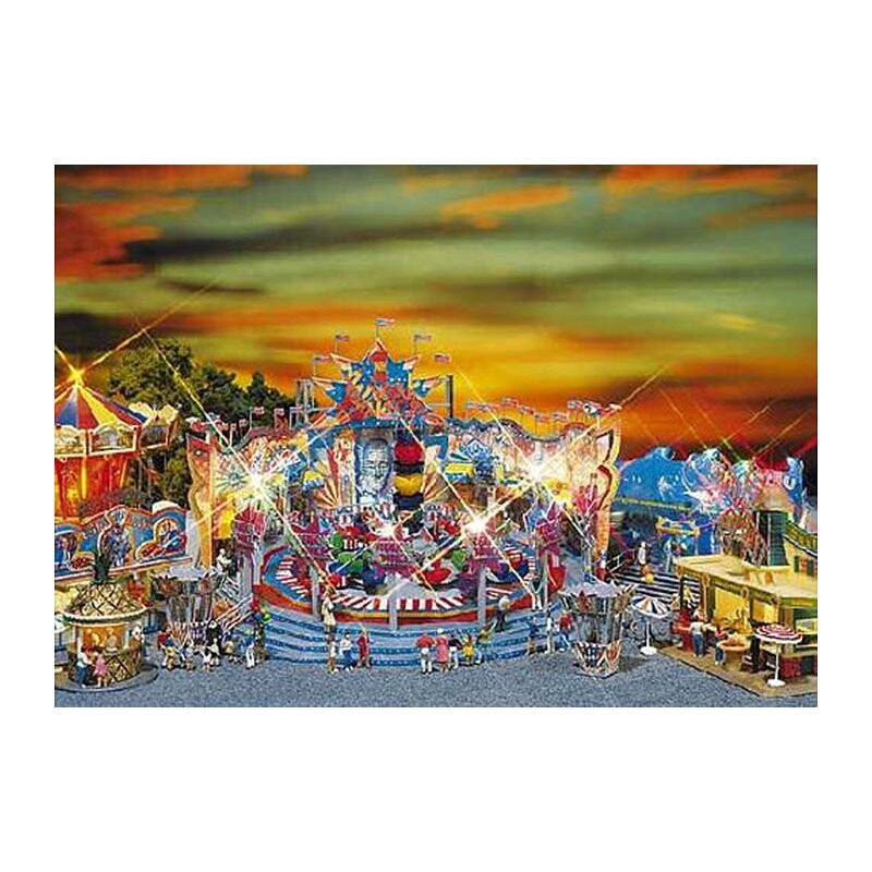 FALLER Break Dance 1 Roundabout Fairground Model Kit w/ Motor IV HO ...