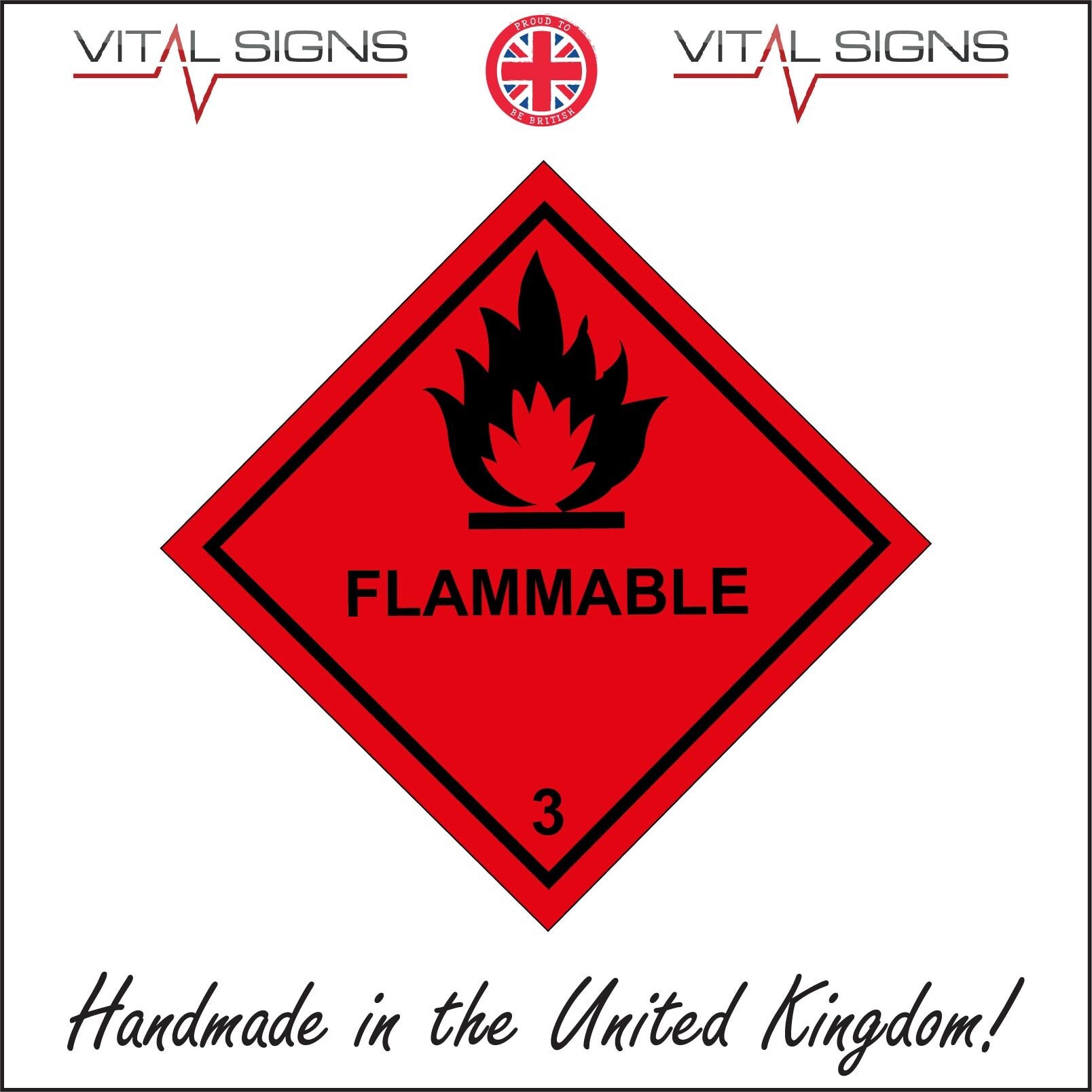 (1200 x 1200mm - 47 x 47, Dibond / Composite Aluminium) FLAMMABLE 3 ...