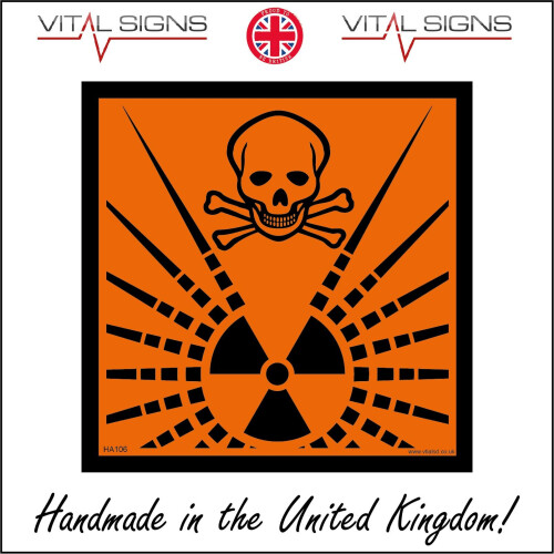 (450 x 450mm - 18 x 18, 5mm Heavy Duty Foamex Foamboard) RADIATION ...