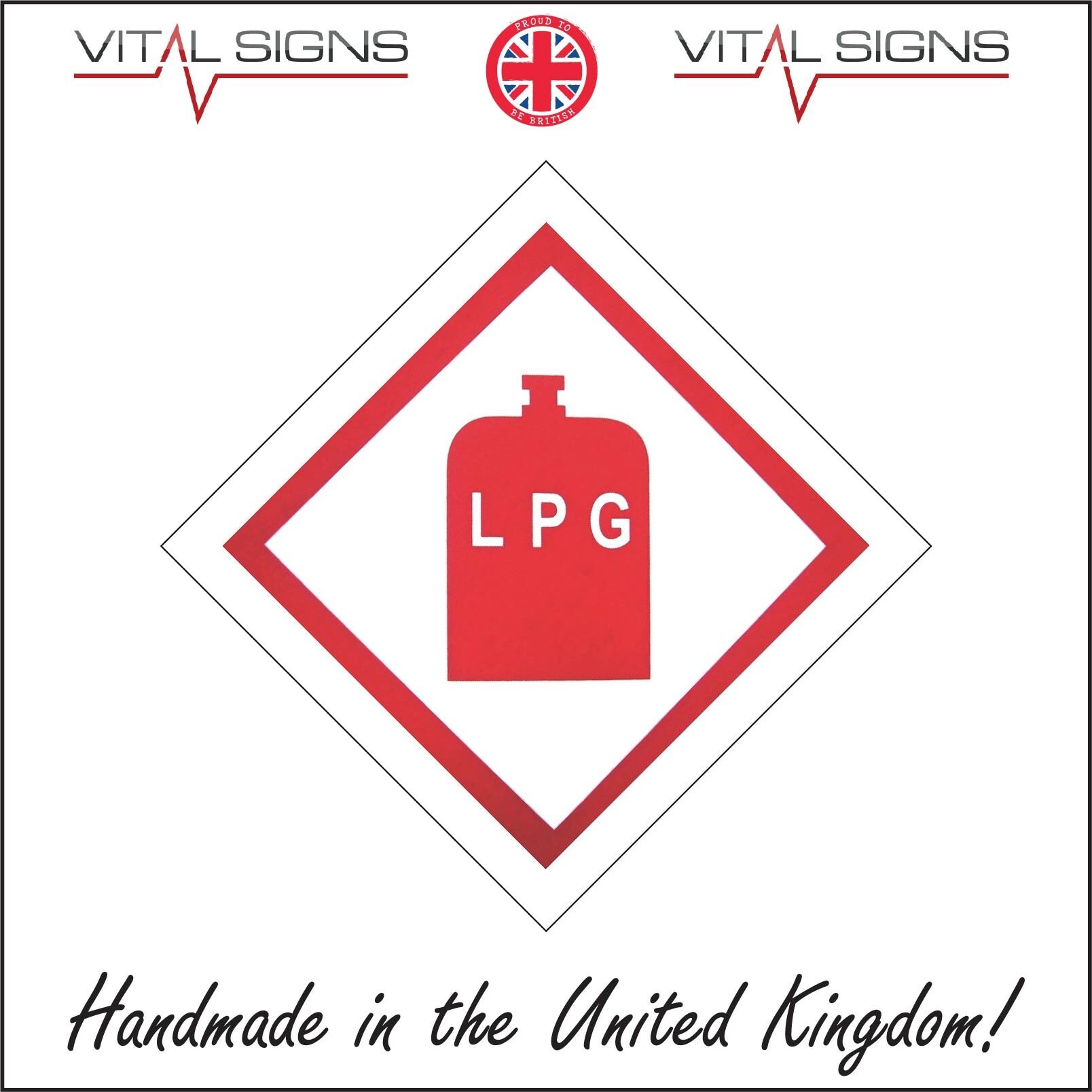 (400 x 400mm - 16 x 16, Magnetic - Vehicle Grade) LOW PROPANE GAS ...