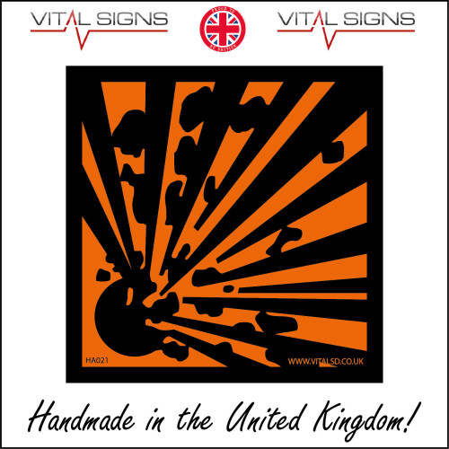 (250 x 250mm - 10 x 10, Magnetic - Vehicle Grade) HA021 Explosion ...