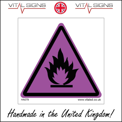 (300 x 300mm - 12 x 12, Sticker / Sav - White Background) FIRE HAZARD ...