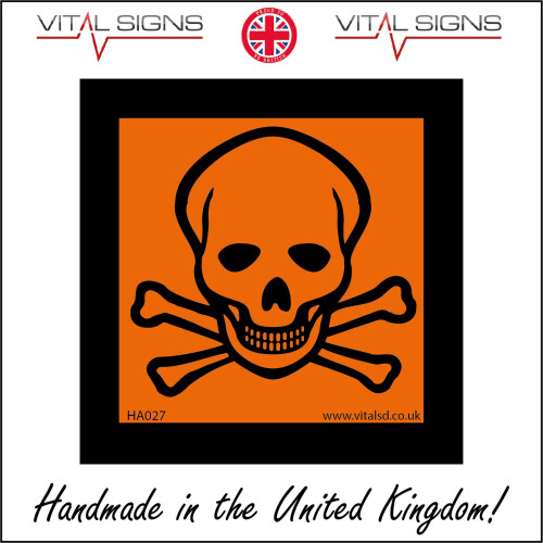 (150 x 150mm - 6 x 6, Sticker / Sav - White Background) HA027 Very ...