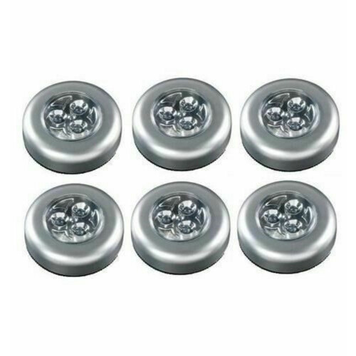 6 x Stick n Click led lights bright click push light for kitchen ...