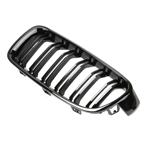 Gloss Black Kidney Grill Grille Twin Bar For BMW 3 Series F on OnBuy