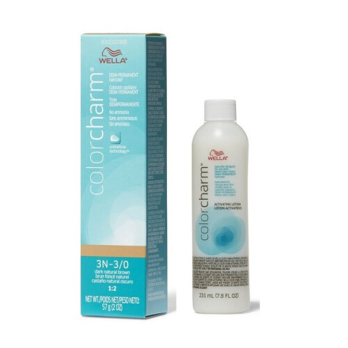 (3N + Activating Lotion (7.8oz)) Wella Color Charm 3N Dark Natural ...