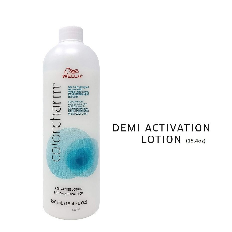 (Activating Lotion (15.4oz) ) Wella Color Charm 6W Dark Sand Demi ...