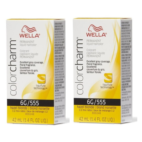 (6G – pack of 2) Wella Color Charm Haircolor 6G Hazel Blonde on OnBuy