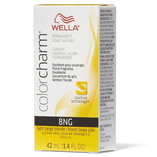 (8NG Light Beige Blonde ) Wella Color Charm Haircolor 8NG Light Beige ...