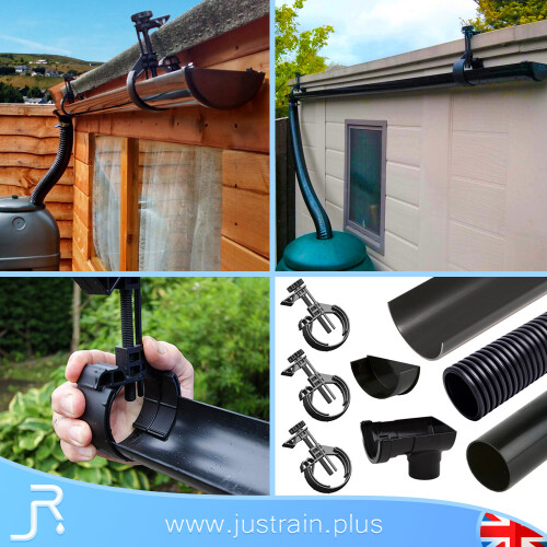 Mini Shed Gutter Kit with Downpipe 4FT 6FT 8FT on OnBuy