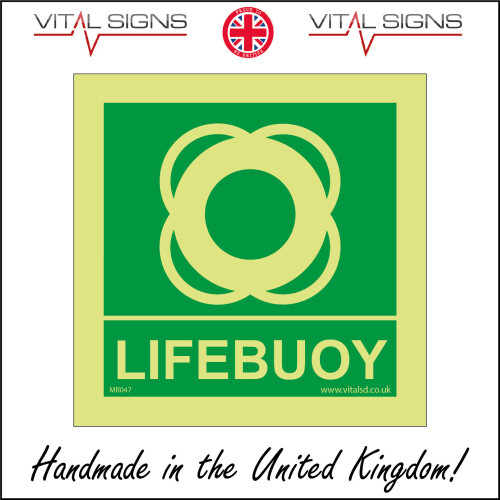 (900 x 900mm - 35 x 35, Dibond / Composite Aluminium) MR047 Lifebuoy ...