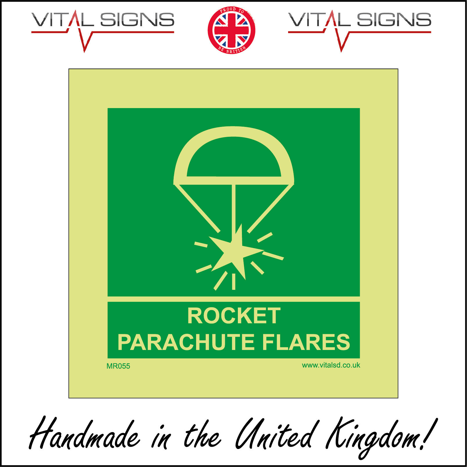 MR055 Rocket Parachute Flares SIGN distress signal help emergency boat ...