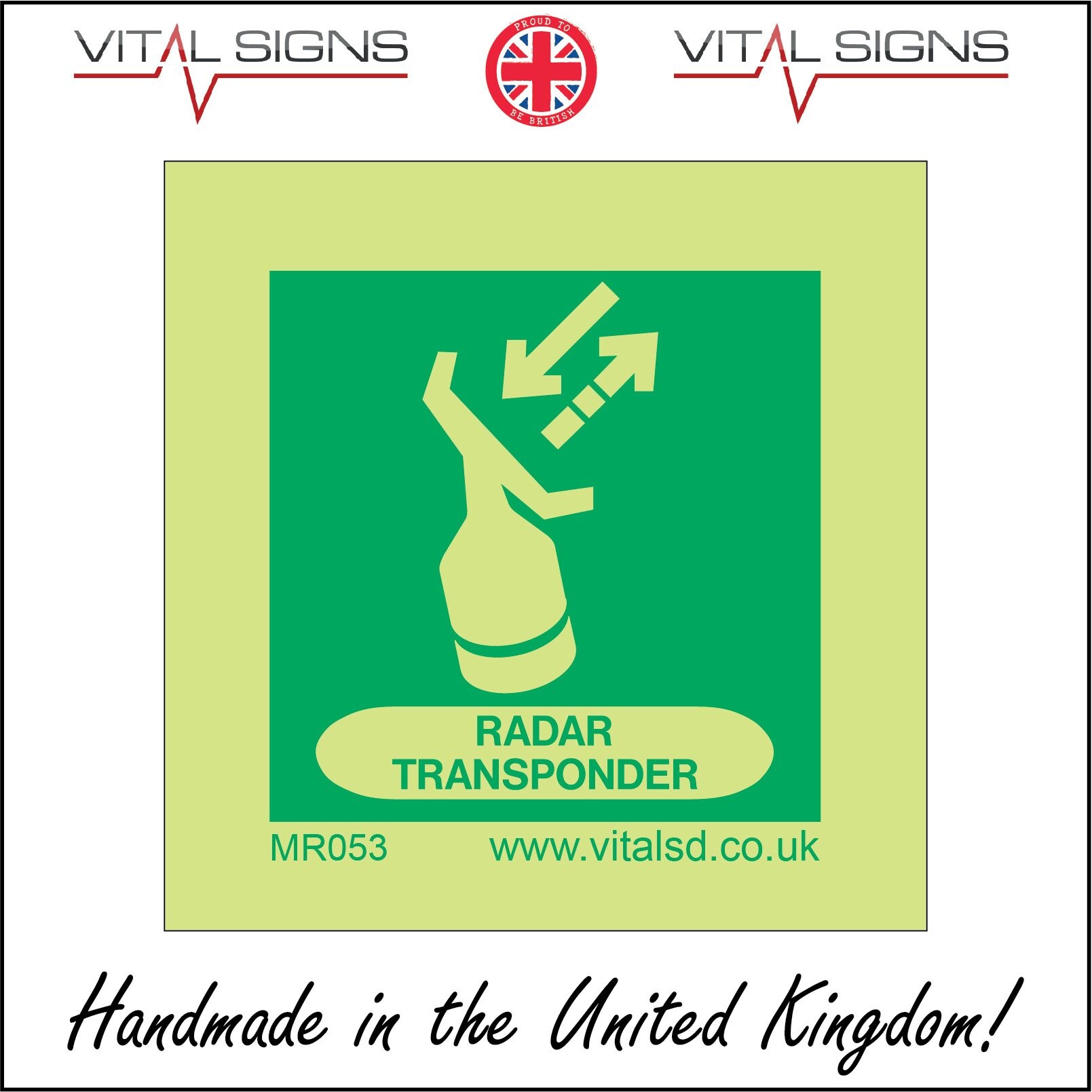 (600 x 600mm - 24 x 24, Sticker / Sav - White Background) MR053 Radar ...