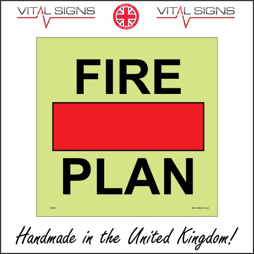 (200 x 200mm - 8 x 8, Dibond / Composite Aluminium) MR005 Fire Plan SIGN marine nautical boat ...