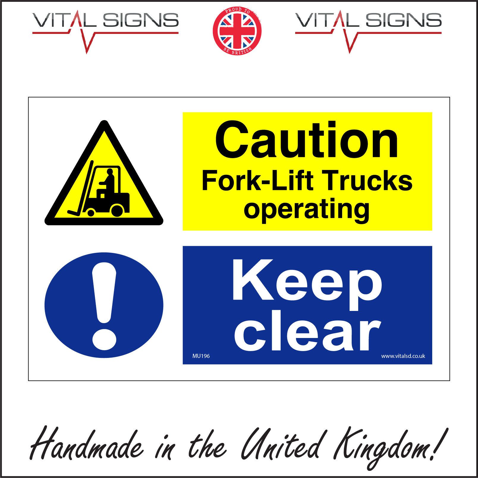 (300 x 200mm - 12 x 8, 3mm Standard Foamex Foamboard) MU196 Caution ...