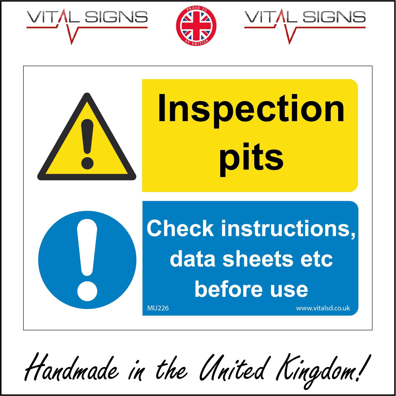 (400 x 300mm - 16 x 12, 1mm Pvc Foamex) MU226 Inspection Pits Check ...
