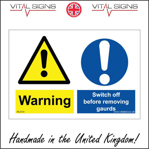 (400 x 300mm - 16 x 12, Dibond / Composite Aluminium) WARNING SWITCH ...