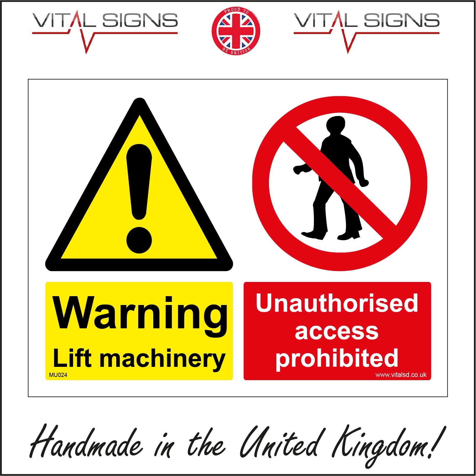 (200 x 150mm - 8 x 6, 1mm Pvc Foamex) LIFT MACHINERY UNAUTHORISED ...