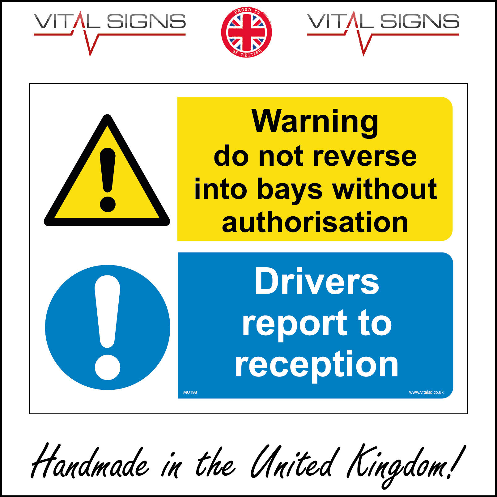 (200 x 150mm - 8 x 6, Sticker / Sav - White Background) MU198 Warning ...