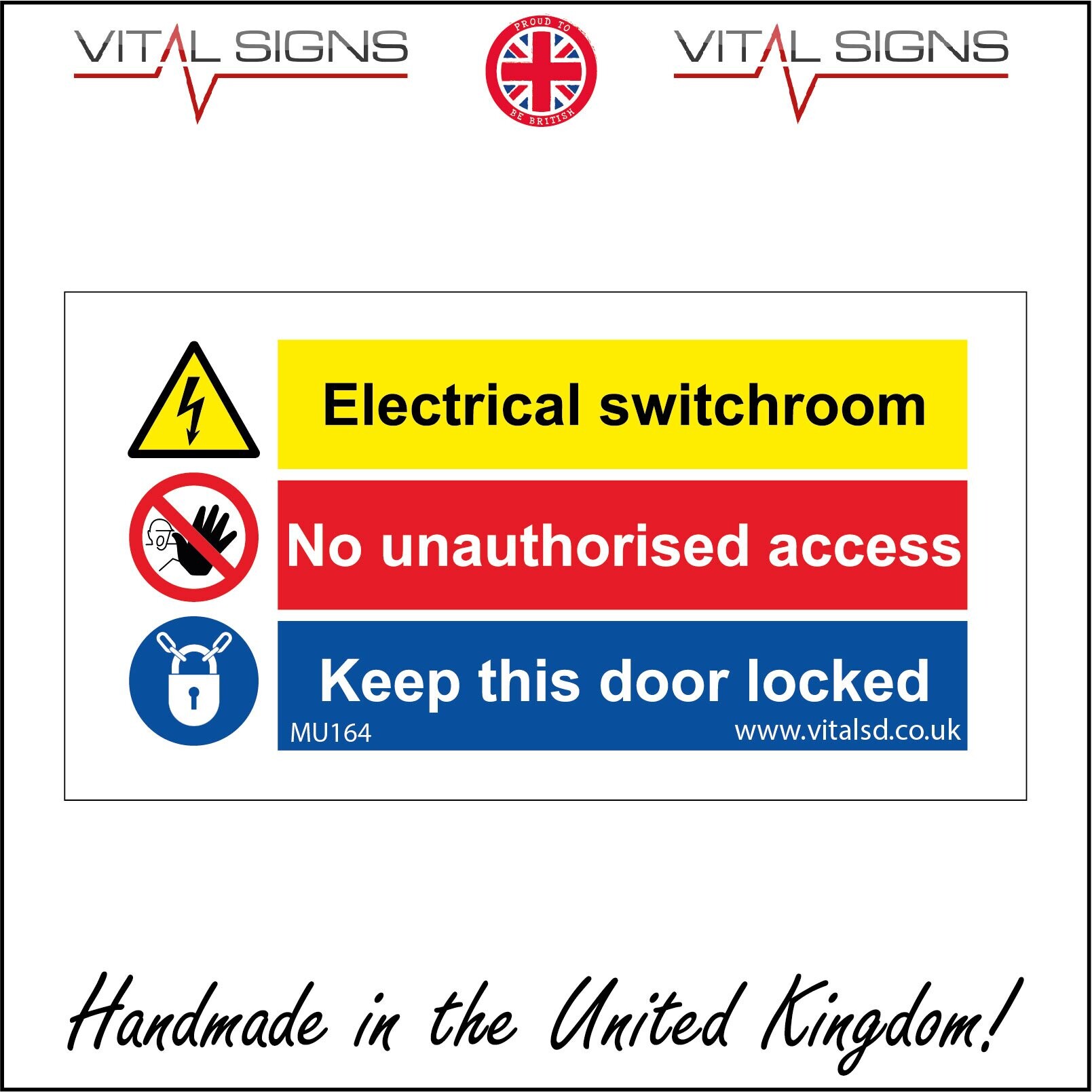 (200 x 100mm - 8 x 4, 1mm Pvc Foamex) ELECTRICAL SWITCHROOM ACCESS KEEP ...