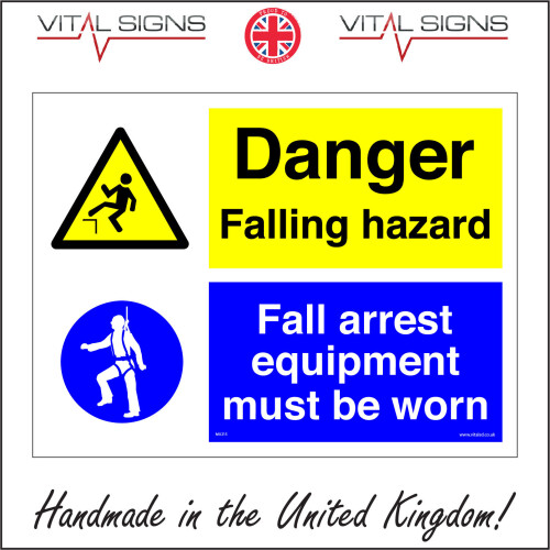 (400 x 300mm - 16 x 12, Magnetic - Vehicle Grade) MU215 Danger Falling ...