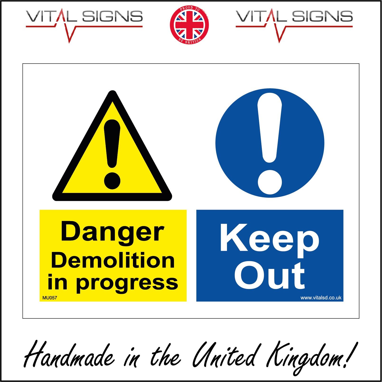 (400 x 300mm - 16 x 12, Sticker / Sav - White Background) DANGER ...