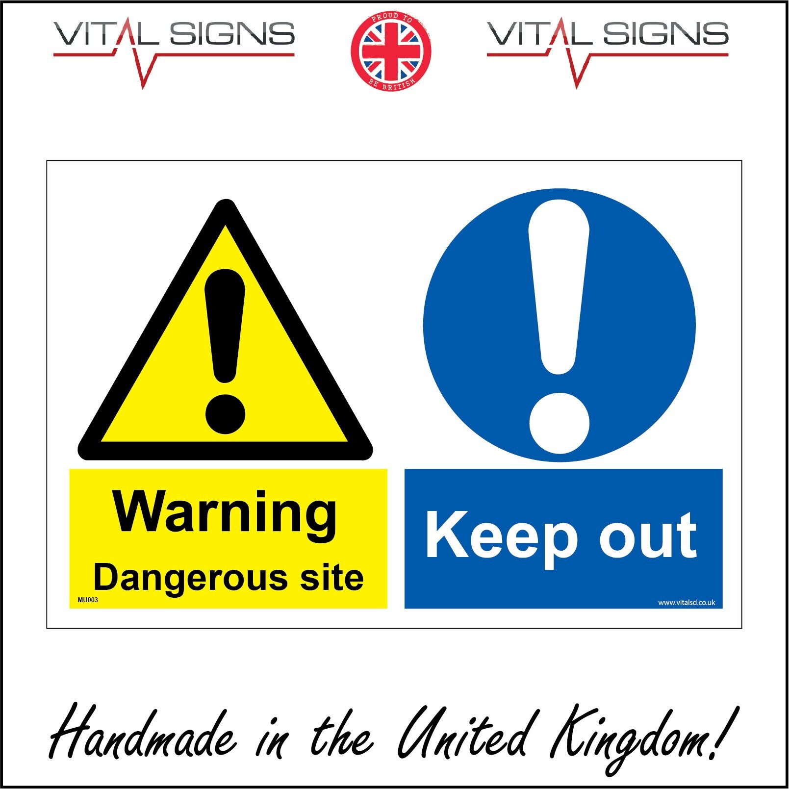 (600 x 450mm - 24 x 18, Dibond / Composite Aluminium) WARNING DANGEROUS ...