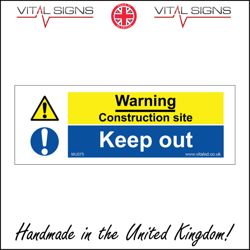 (450 x 150mm - 18 x 6, Sticker / Sav - White Background) WARNING ...