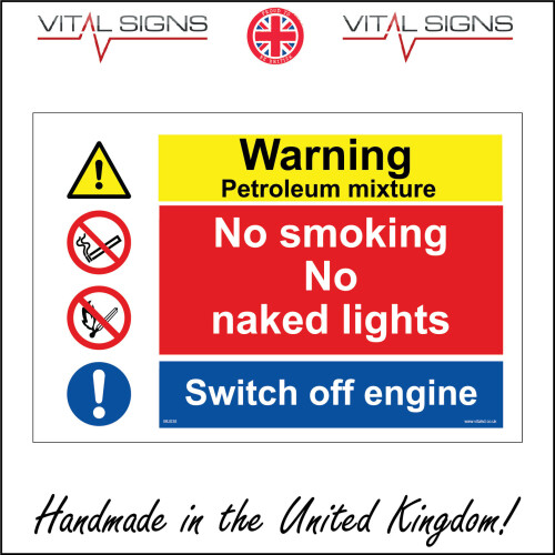 (600 x 450mm - 24 x 18, 1mm Pvc Foamex) WARNING PETROLEUM MIXTURE NO ...