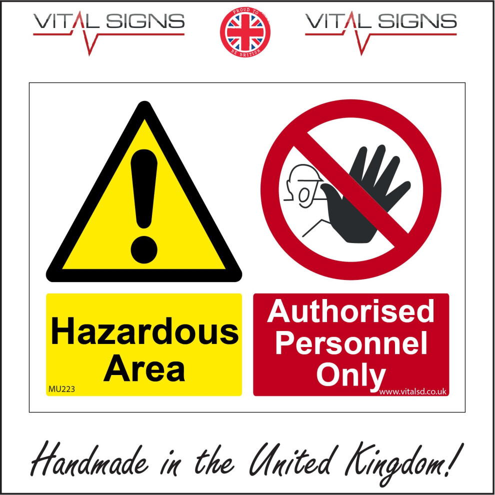 (150 x 100mm - 6 x 4, Sticker / Sav - White Background) MU223 Hazardous ...