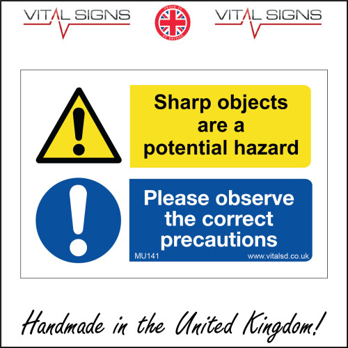 (200 x 150mm - 8 x 6, Sticker / Sav - White Background) SHARP OBJECTS ...