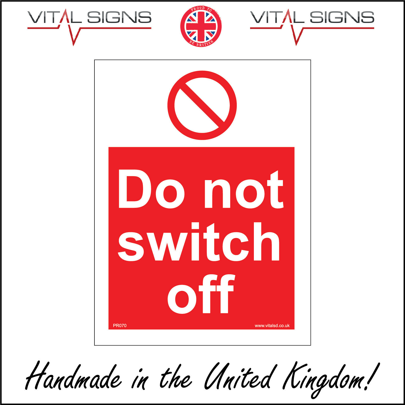 (450 x 600mm - 18 x 24, Dibond / Composite Aluminium) PR070 Do Not ...