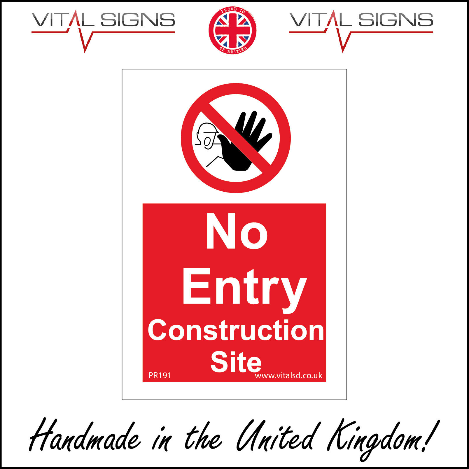 (450 x 600mm - 18 x 24, 3mm Standard Foamex Foamboard) PR191 No Entry ...