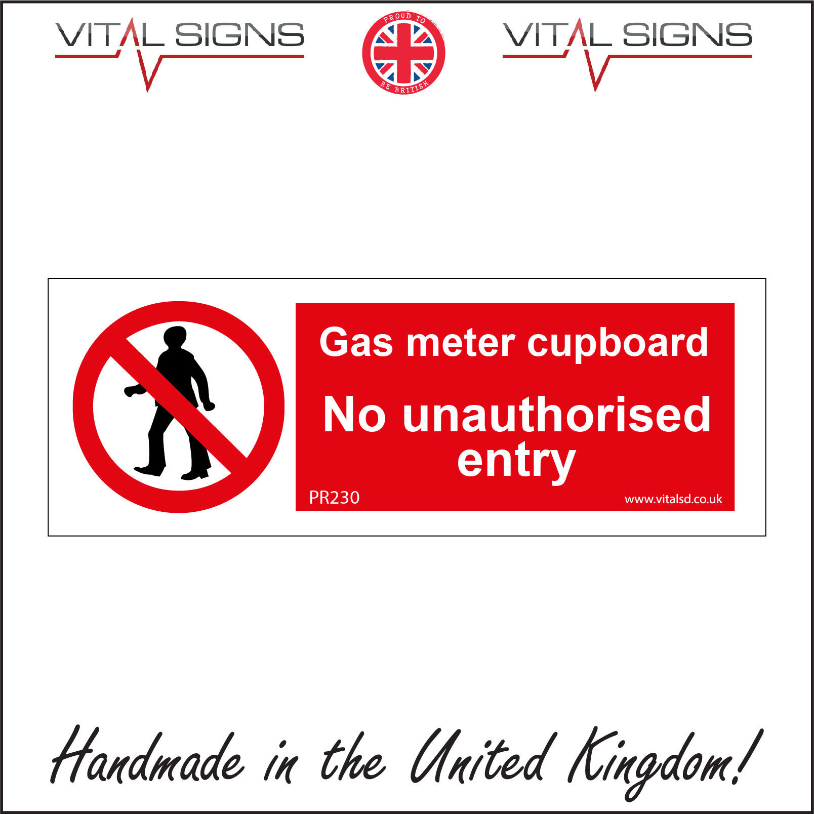 (150 x 50mm - 6 x 2, Magnetic - Vehicle Grade) PR230 Gas Meter Cupboard ...