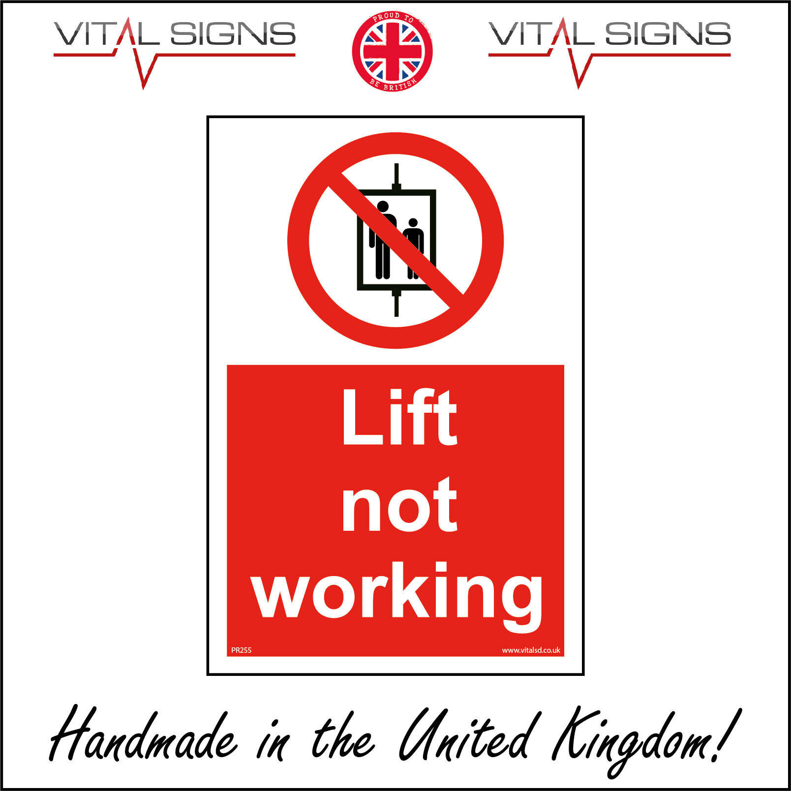 PR255 Lift Not Working Sign broken please use stairs alternative exit ...