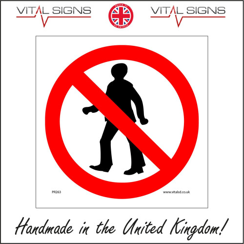 (100 x 100mm - 4 x 4, 1mm Pvc Foamex) PR263 No Admittance Sign no ...