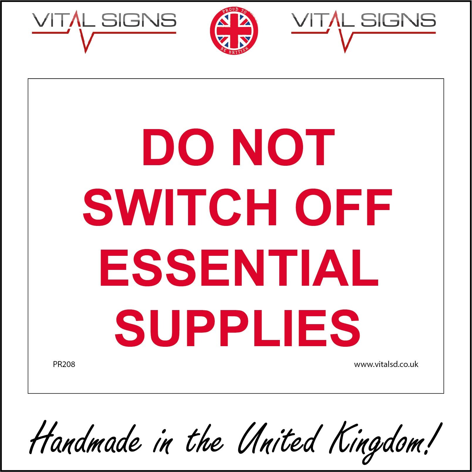 (200 x 150mm - 8 x 6, Sticker / Sav - White Background) PR208 Do Not ...